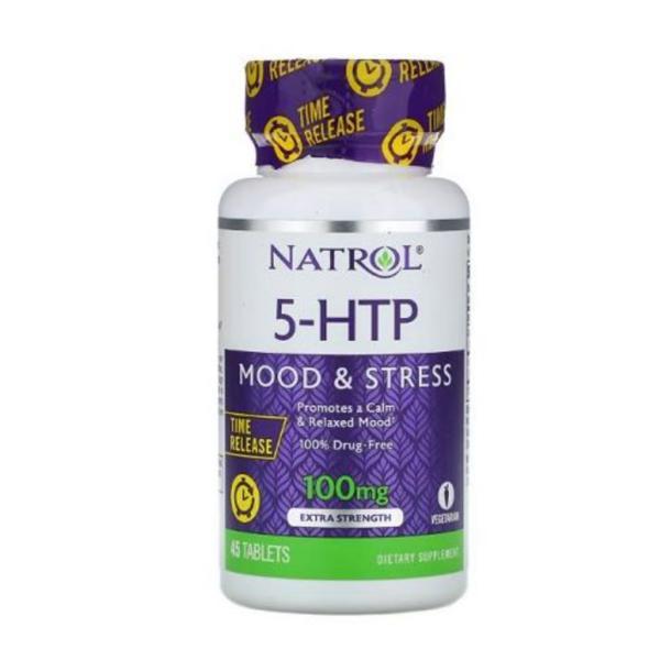 Supliment alimentar 5-HTP Extra Strength Time Release Natrol, 45tablete - Esteto.ro